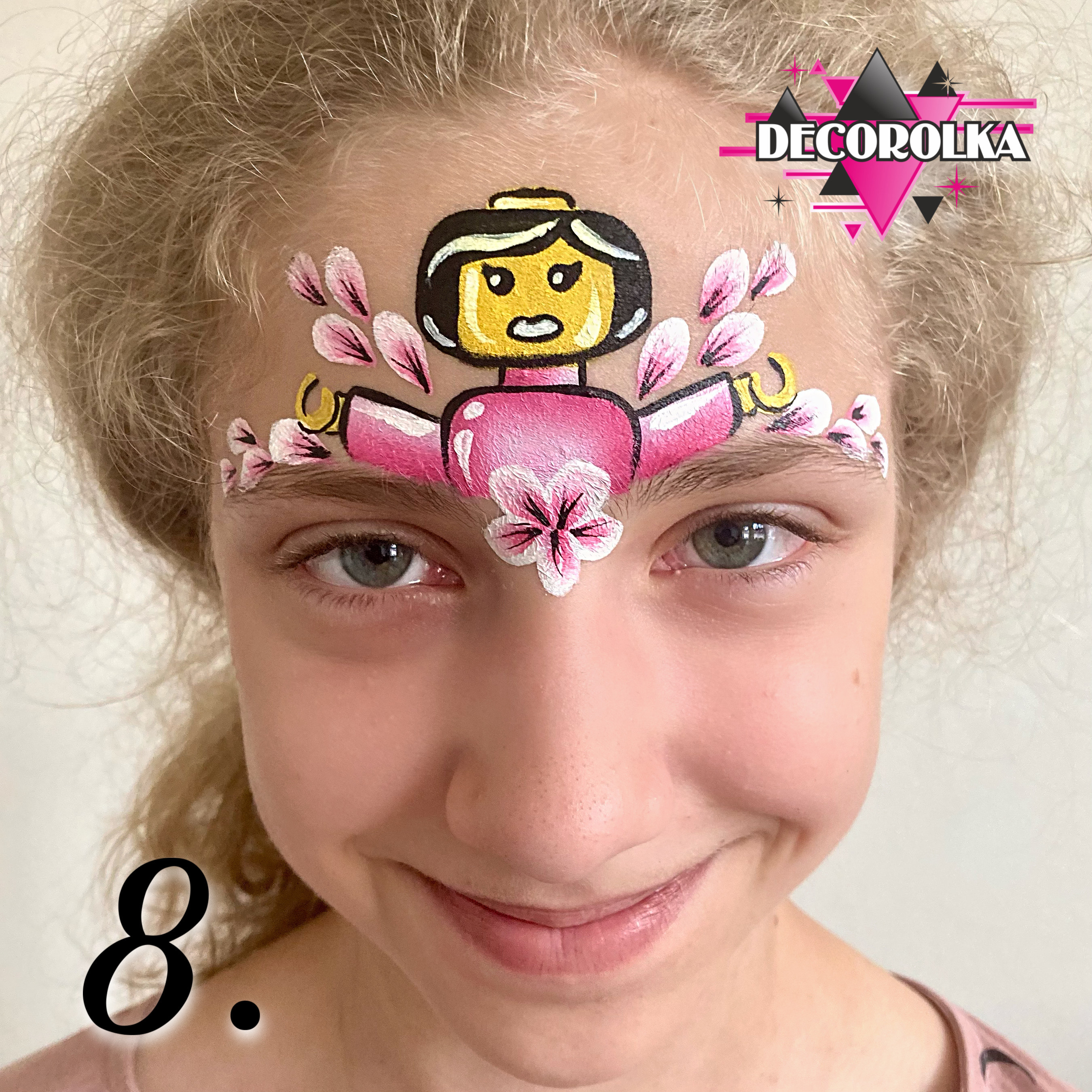 LEGO GIRL krok po kroku - Decorolka Akcesoria do malowania ciała oraz ...